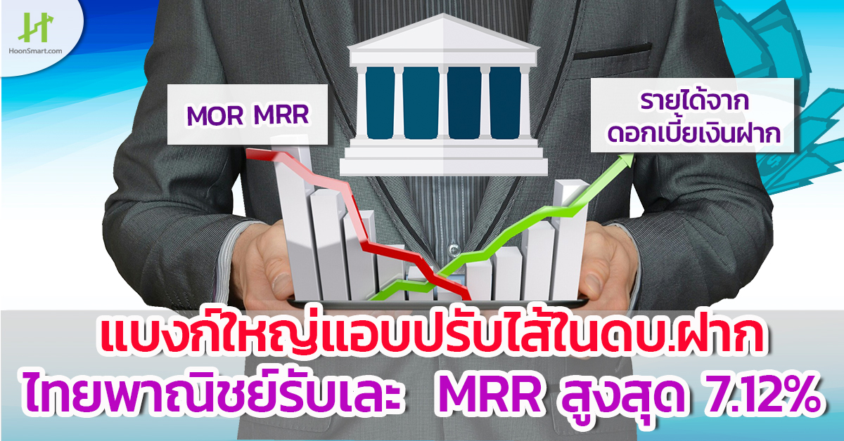 แบงก์ใหญ่แอบปรับไส้ในดบ.ฝาก -ไทยพาณิชย์รับเละ MRR สูงสุด 7.12% - Hoonsmart