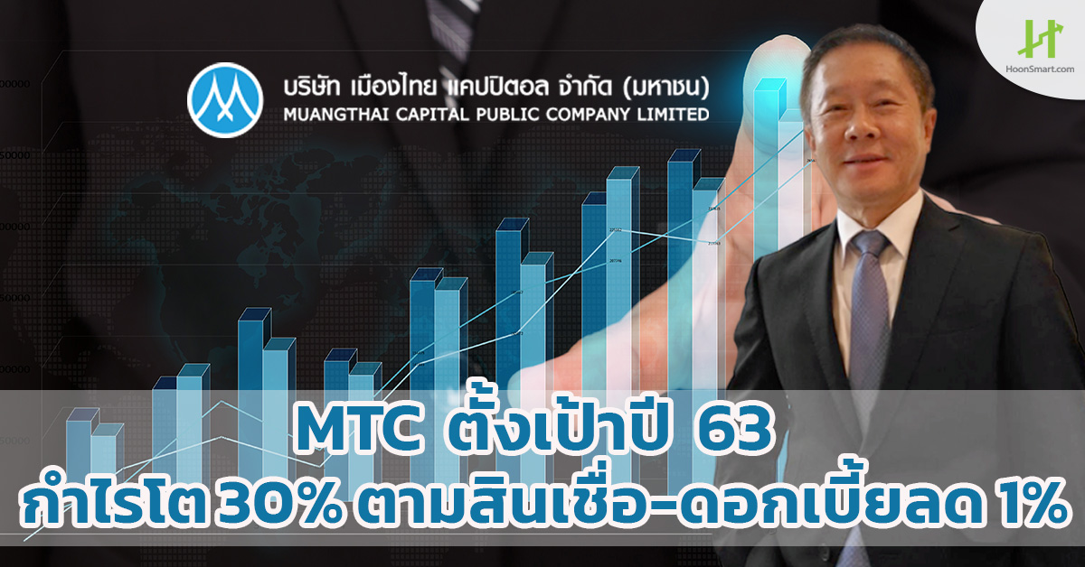 MTC ตั้งเป้าปี 63 กำไรโต 30% ตามสินเชื่อ-ดอกเบี้ยลด1% - Hoonsmart