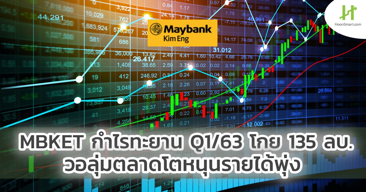MBKET กำไรทะยาน Q1/63 โกย 135 ลบ. วอลุ่มตลาดโตหนุนรายได้ดี - Hoonsmart