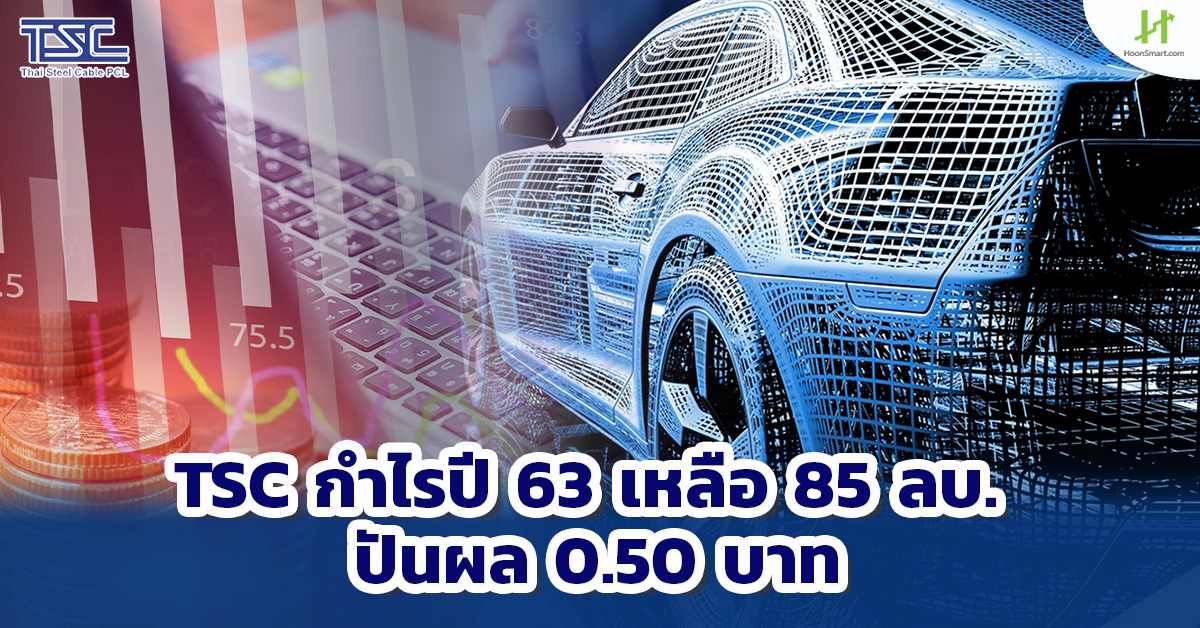 TSC กำไรปี 63 เหลือ 85 ลบ. ปันผล 0.50 บาท - Hoonsmart