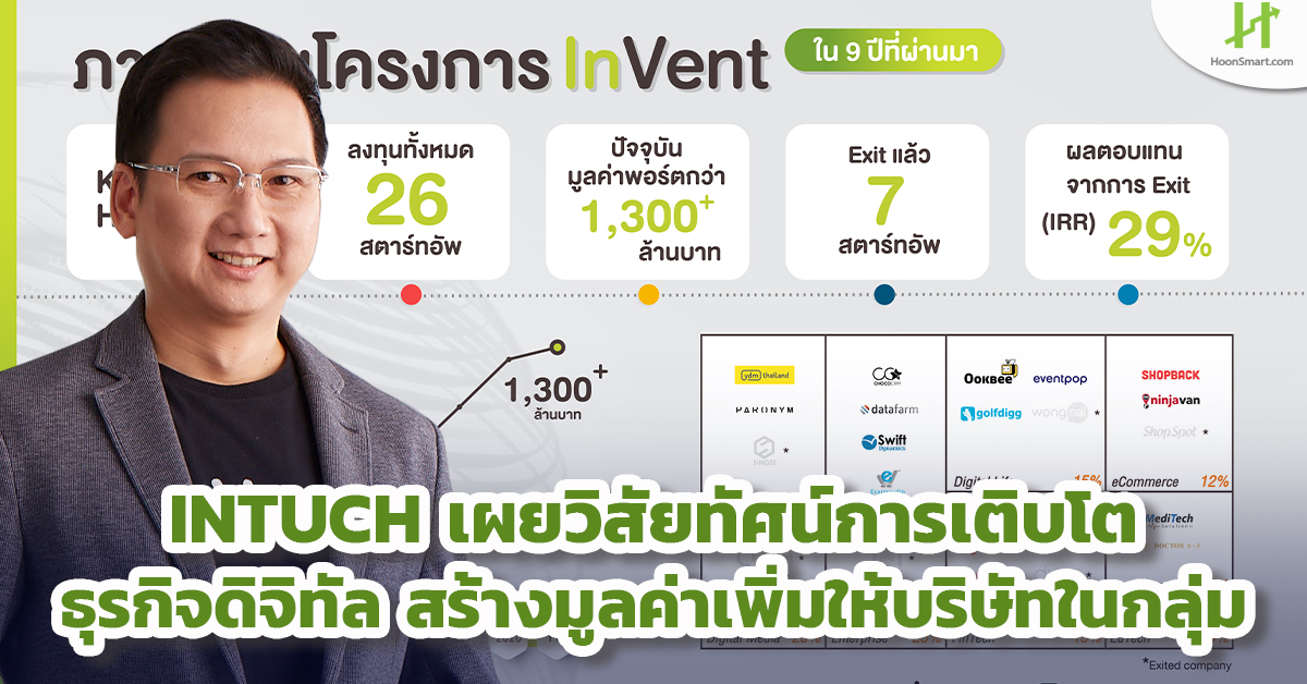 INTUCH เผยวิสัยทัศน์การเติบโตธุรกิจดิจิทัล สร้างมูลค่าเพิ่มให้บริษัทใน ...