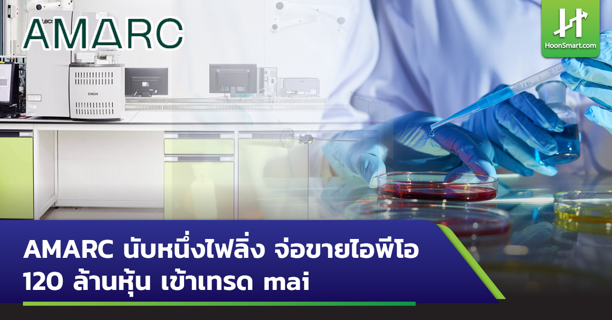 AMARC นับหนึ่งไฟลิ่ง จ่อขายไอพีโอ 120 ล้านหุ้น เข้าเทรด Mai - Hoonsmart