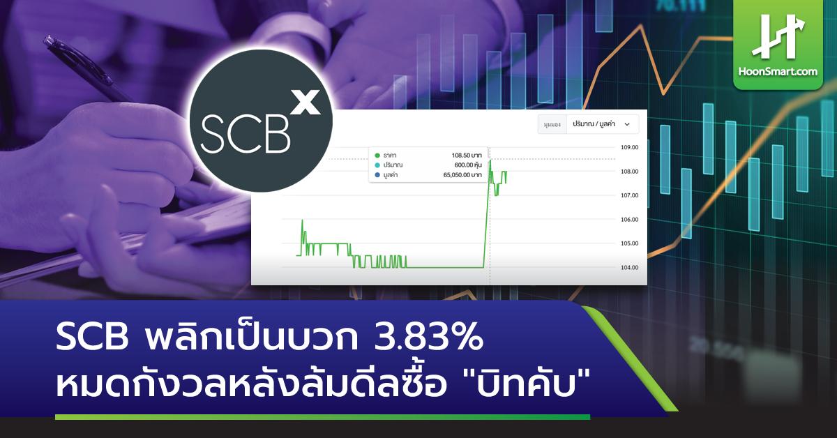 SCB พลิกเป็นบวก 3.83% หมดกังวลหลังล้มดีลซื้อ "บิทคับ" - Hoonsmart