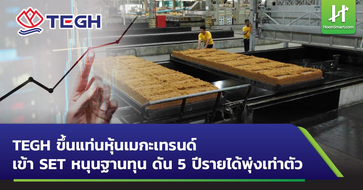 TEGH ขึ้นแท่นหุ้นเมกะเทรนด์ เข้า SET หนุนฐานทุน ดัน 5 ปีรายได้พุ่งเท่าตัว - Hoonsmart