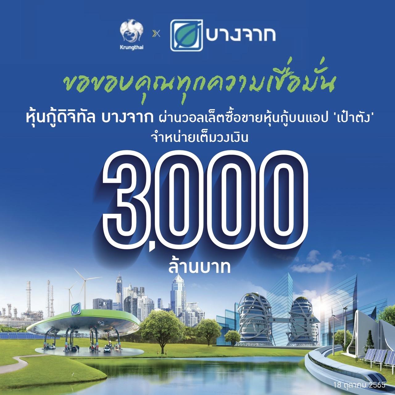 “หุ้นกู้ดิจิทัลบางจาก” จองซื้อผ่าน “เป๋าตัง” เต็ม 3 พันลบ. ใน 3.18 นาที - Hoonsmart