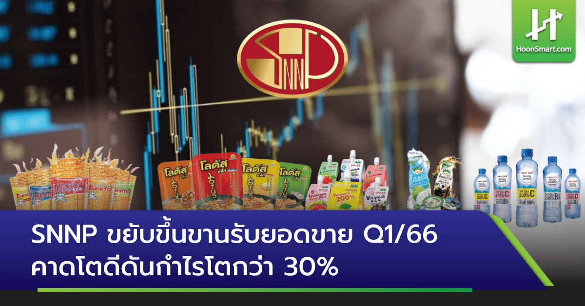SNNP ขยับขึ้นขานรับยอดขาย Q1/66 คาดโตดีดันกำไรโตกว่า 30% - Hoonsmart