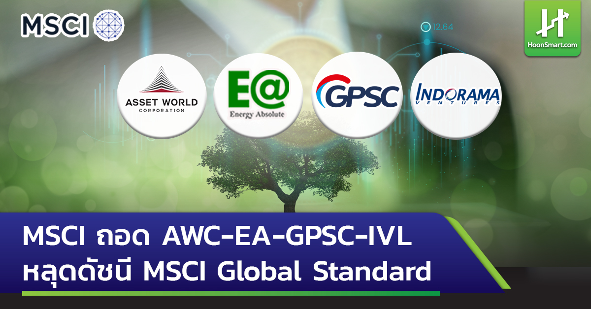 MSCI ถอด AWC-EA-GPSC-IVL หลุดดัชนี MSCI Global Standard มีผล 30 ส.ค.นี้ - Hoonsmart