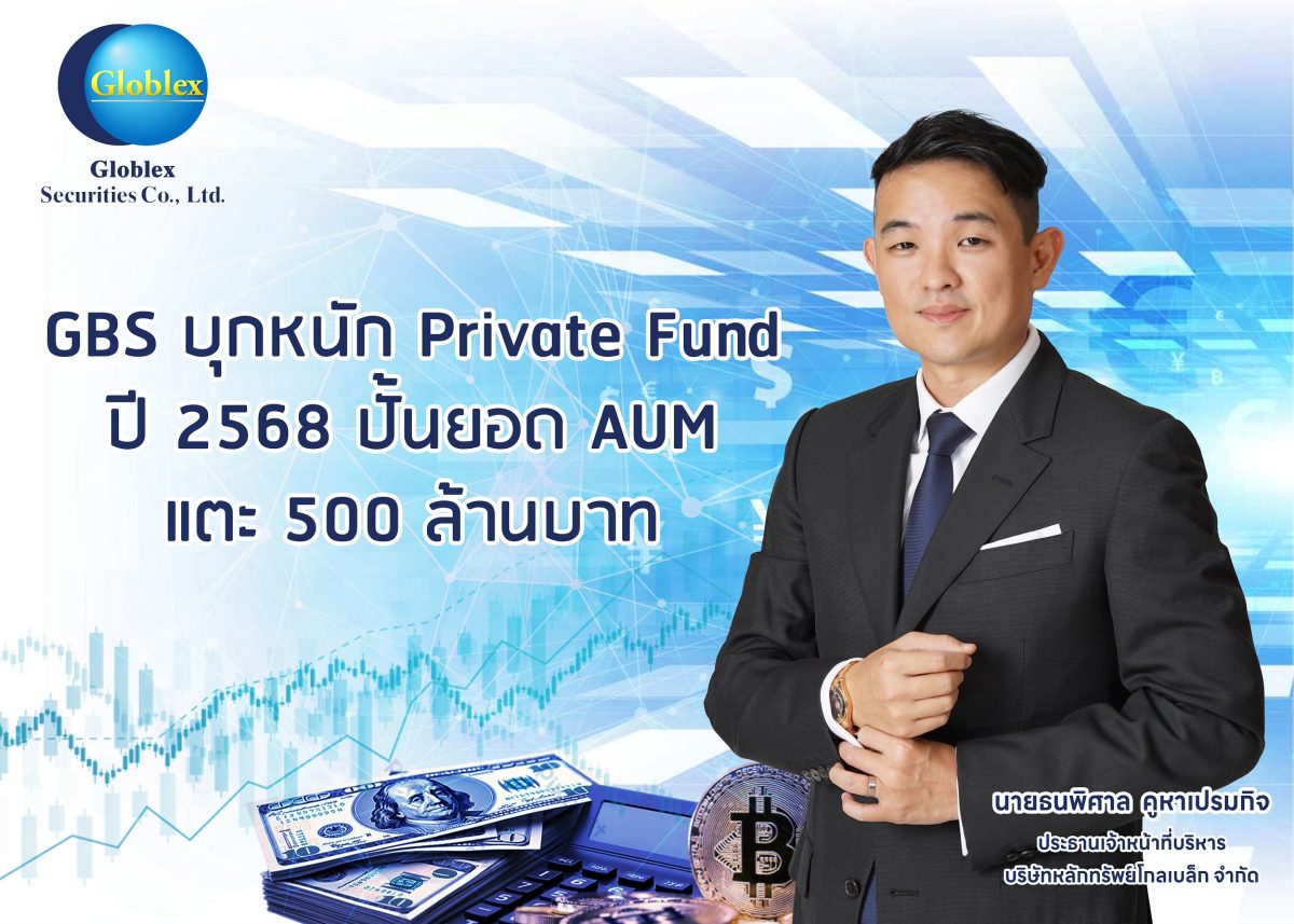 บล.โกลเบล็ก มอง Forward PER ไทยต่ำ ปี'68 ปั้น AUM กองทุนส่วนบุคคลแตะ 500 ล้าน - Hoonsmart