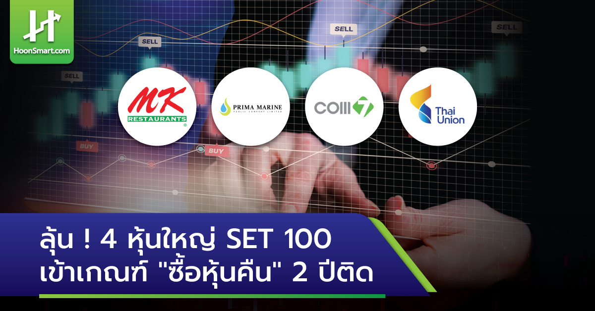 ส่อง ! 4 หุ้นใหญ่ SET 100 ...เข้าเกณฑ์ "ซื้อหุ้นคืน" 2 ปีติด - Hoonsmart
