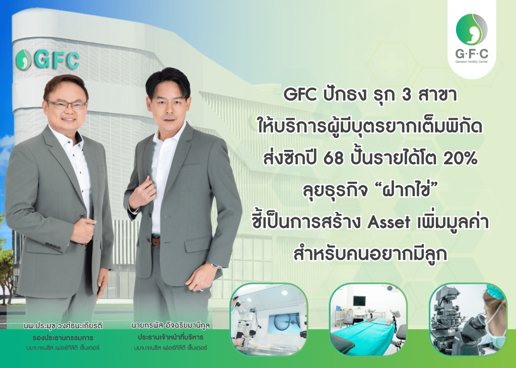 GFC ปั้นรายได้ '68 โต 20% ...3 สาขาสร้าง New S-Curve - Hoonsmart