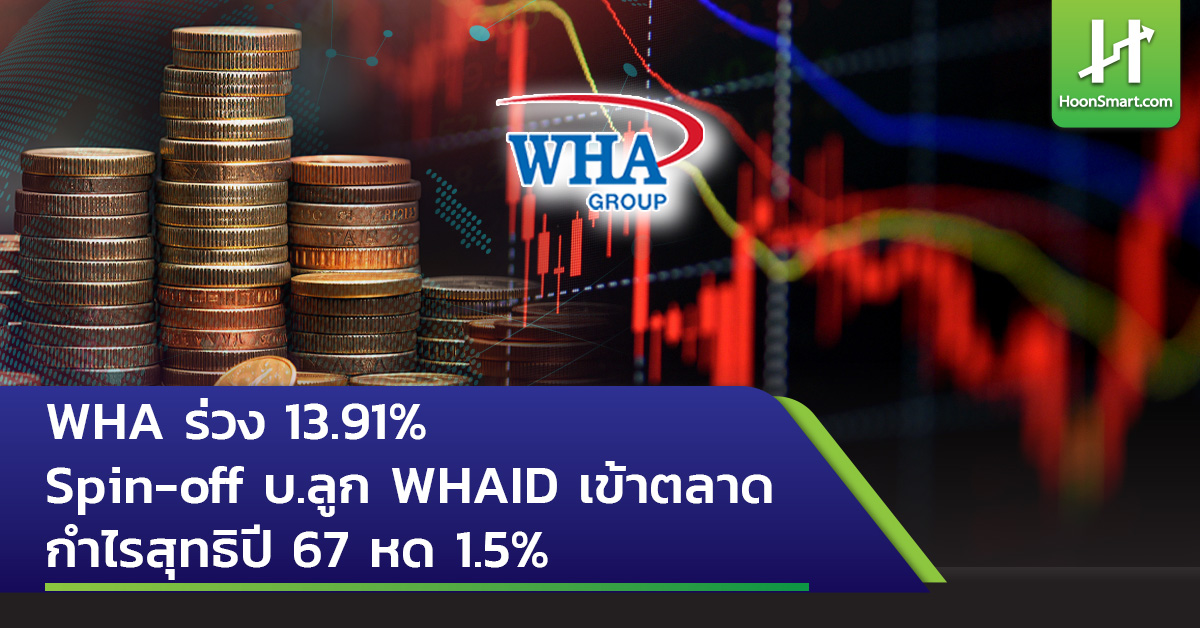 WHA ร่วง 13.91% Spin-off บ.ลูก WHAID เข้าตลาด กำไรสุทธิปี 67 หด 1.5% - Hoonsmart
