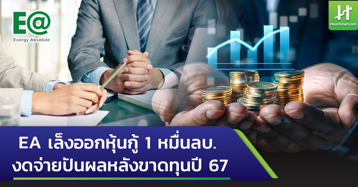 EA เล็งออกหุ้นกู้ 1 หมื่นลบ. งดจ่ายปันผลหลังขาดทุนปี 67 - Hoonsmart