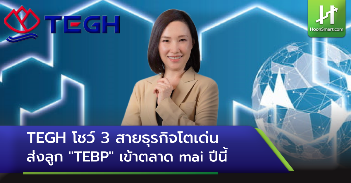 TEGH โชว์ 3 สายธุรกิจโตเด่น ส่งลูก "TEBP" เข้าตลาด Mai ปีนี้ - Hoonsmart