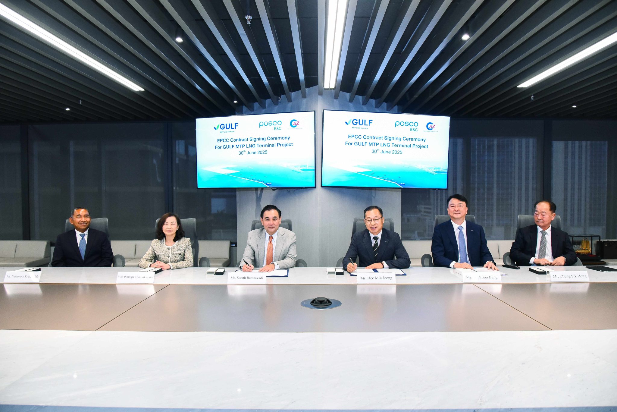 GULF-PTT Tank เซ็นสัญญากับ CAZ พัฒนาท่าเรือก๊าซ เสริมแกร่งพลังงาน - Hoonsmart