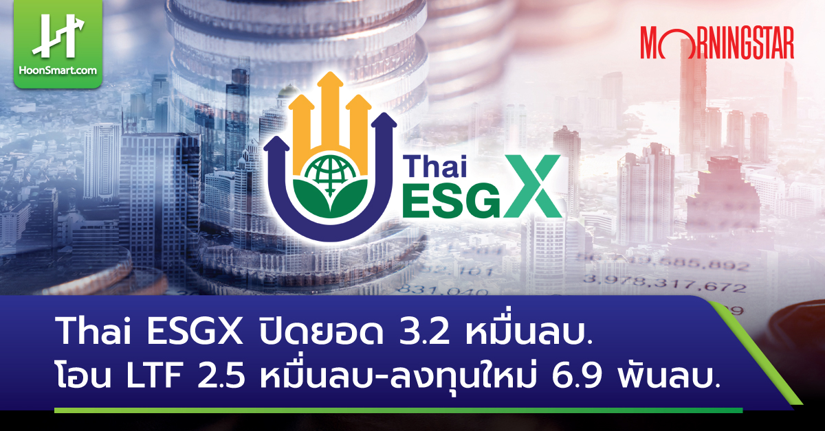Thai ESGX ปิดยอด 3.2 หมื่นลบ. โอน LTF 2.5 หมื่นลบ-เงินลงทุนใหม่ 6.9 พันลบ. - Hoonsmart