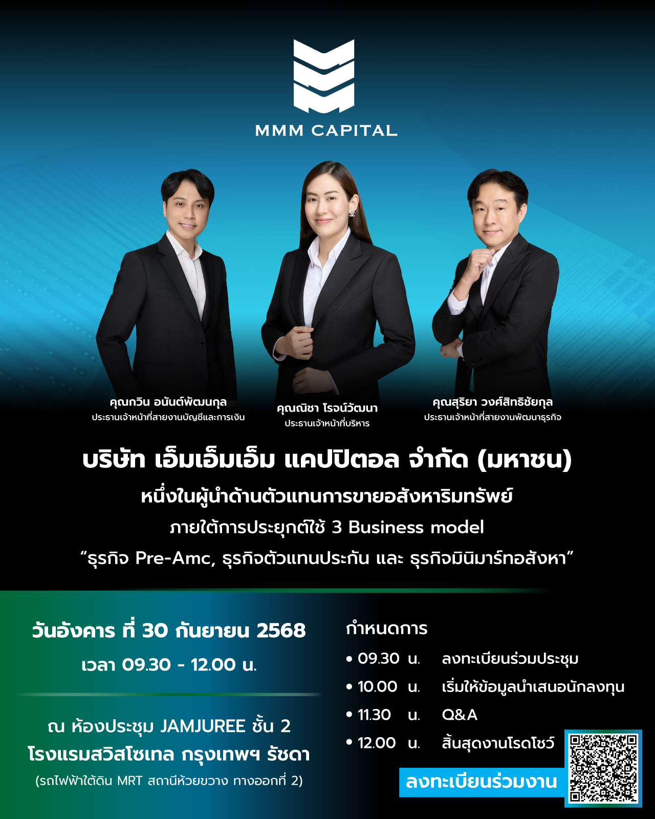 MMM หุ้นน้องใหม่น่าจับตา โรดโชว์ 30 ก.ย. เตรียม PO ย้ายเข้า Mai - Hoonsmart