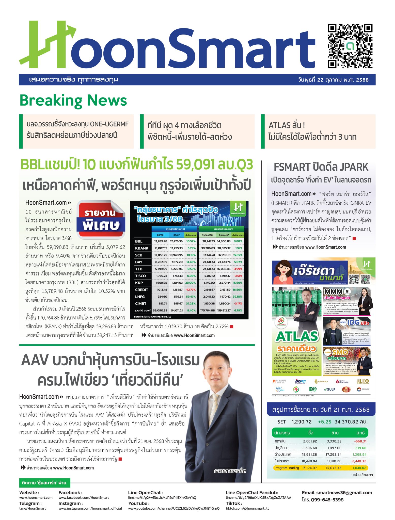 หนังสือพิมพ์ HoonSmart ปีที่ 8 ฉบับวันที่ 22 ต.ค. 2568 - Hoonsmart