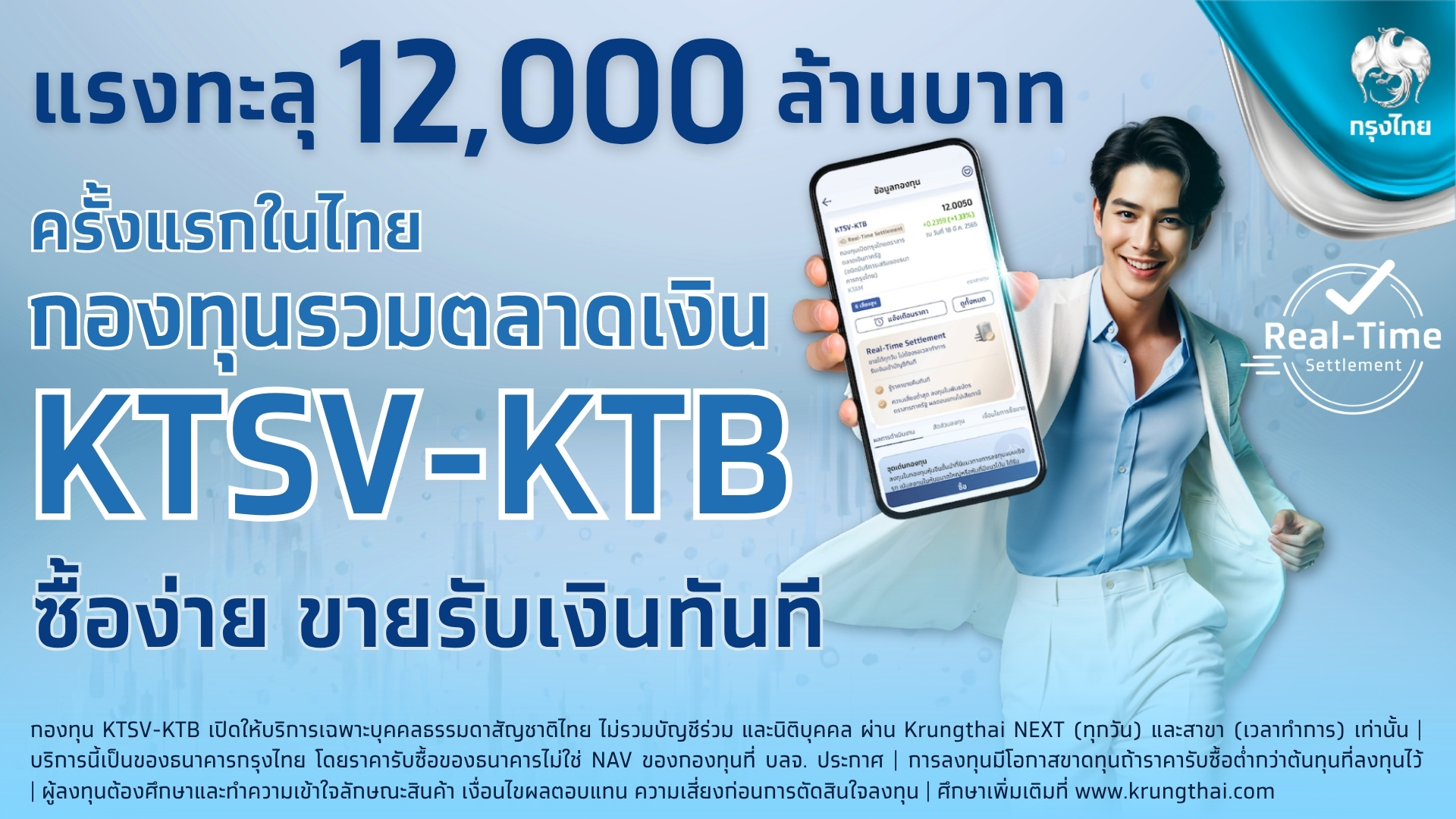 กรุงไทยปลื้ม! กอง KTSV-KTB ยอดขายทะลุ 1.2 หมื่นล. ตอกย้ำความสำเร็จ “ขายกองทุนรับเงินทันที ...