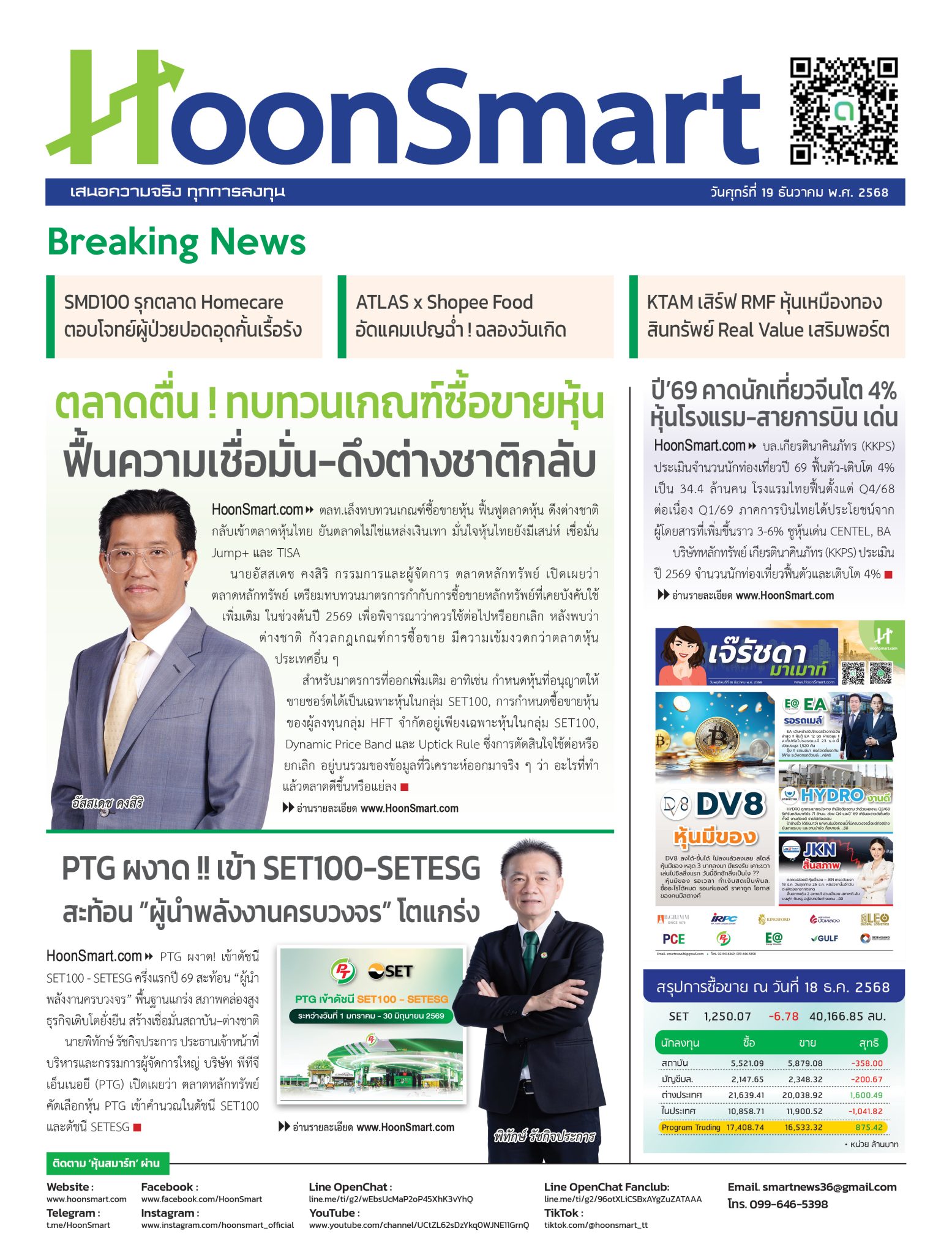 หนังสือพิมพ์ HoonSmart ปีที่ 8 ฉบับวันที่ 19 ธ.ค. 2568 - Hoonsmart