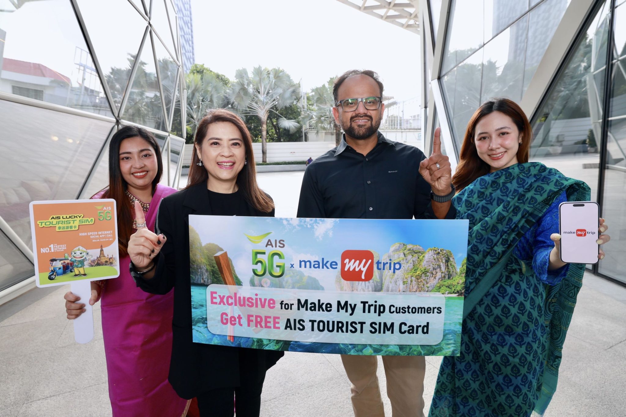 AIS X MakeMyTrip นักท่องเที่ยวอินเดีย อุ่นใจทุกที่ ทุกเวลา - Hoonsmart